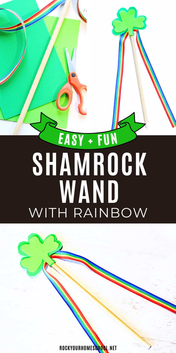 Shamrock Craft: How to Make This Fun Wand for Kids- Rock Your Homeschool