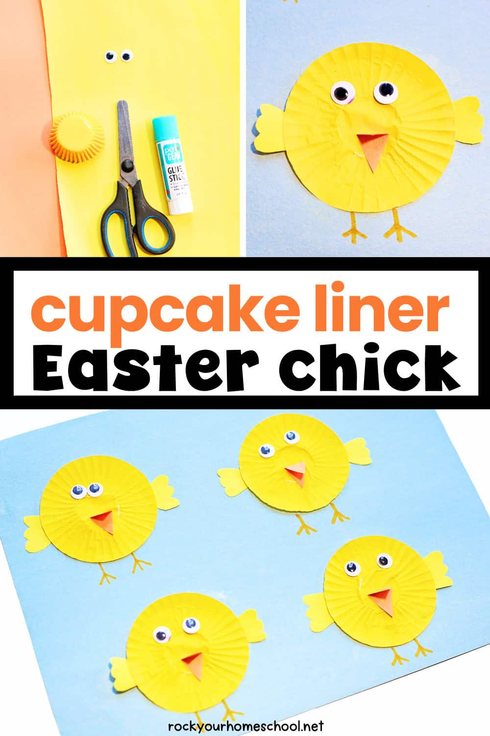 Easter Chick Craft: How to Easily Make with Cupcake Liners- Rock Your ...