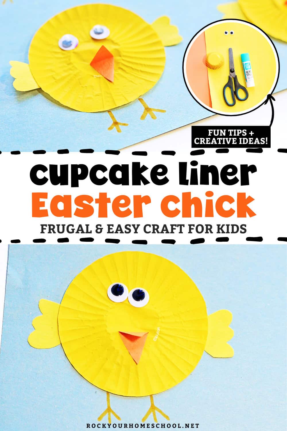 Easter Chick Craft: How to Easily Make with Cupcake Liners- Rock Your ...