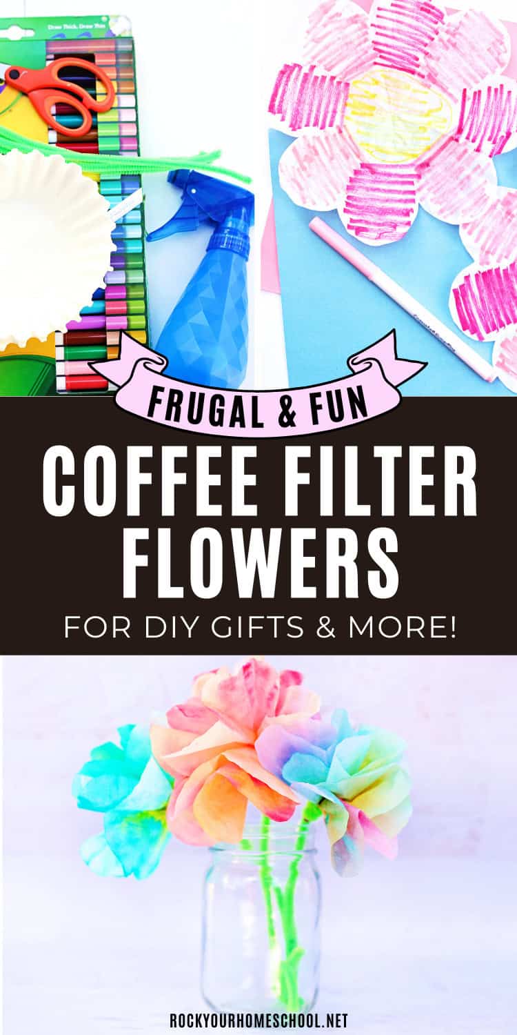 Easy Coffee Filter Flowers: How To Make With Your Kids - Rock Your ...