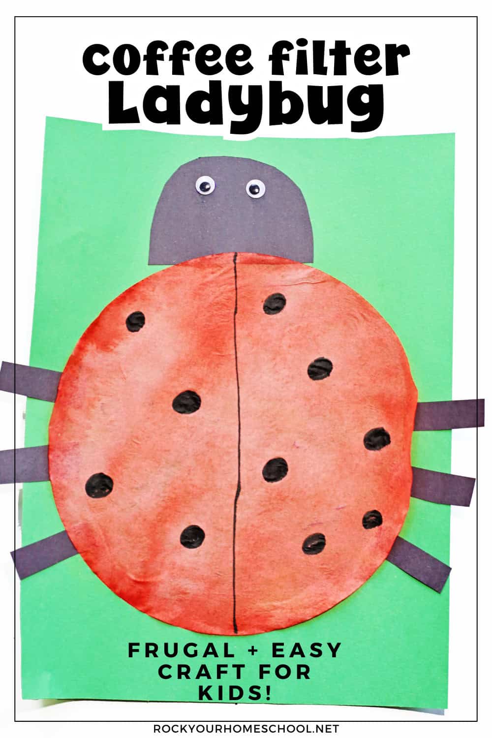 Coffee Filter Ladybug Craft for Kids: How to Make & Enjoy- Rock Your ...
