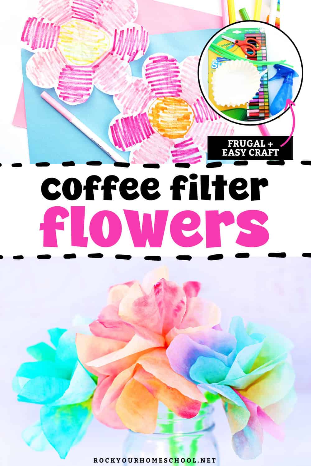 Easy Coffee Filter Flowers: How To Make With Your Kids - Rock Your ...