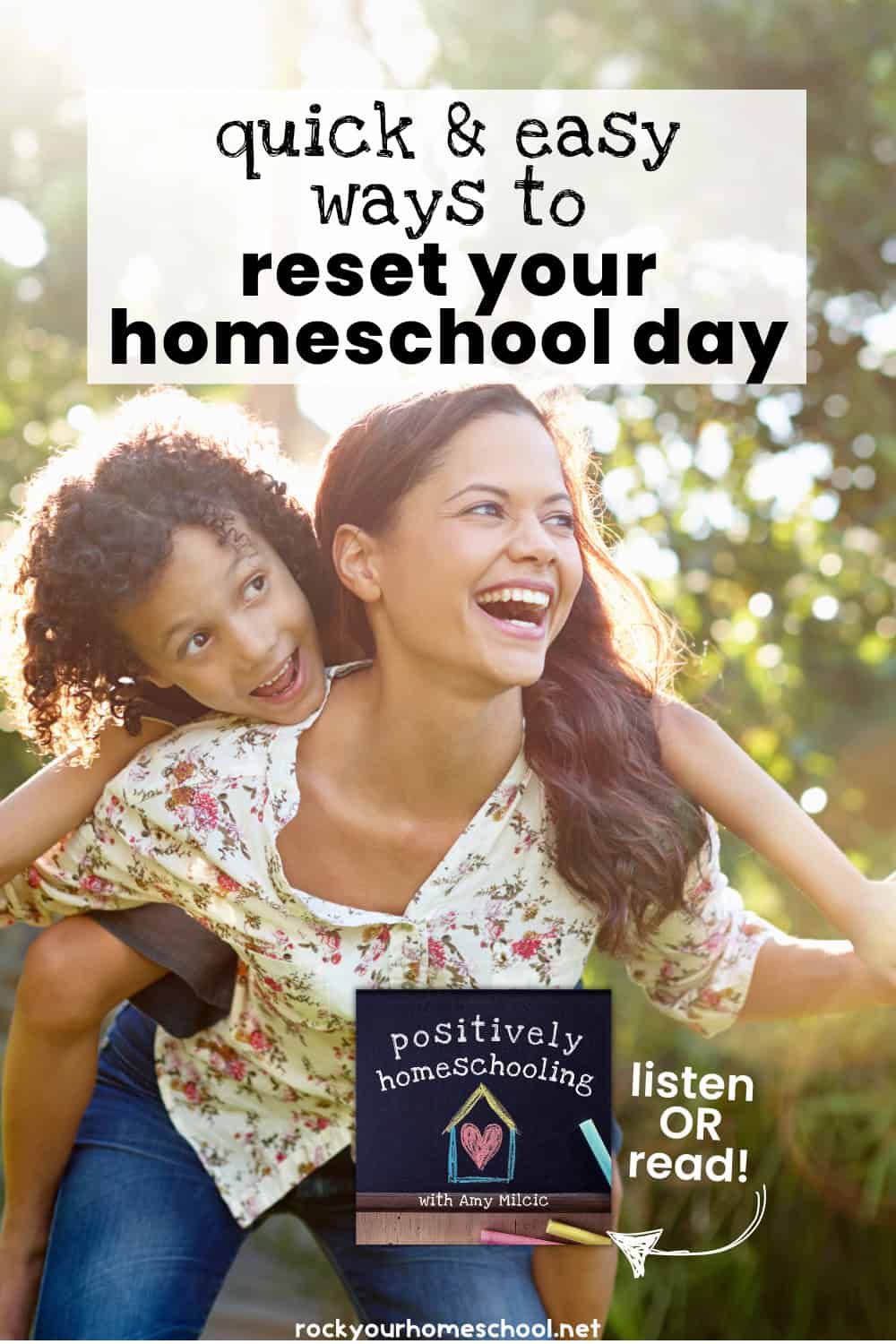 7 Quick and Easy Ways to Reset Your Homeschool Day- Rock Your Homeschool