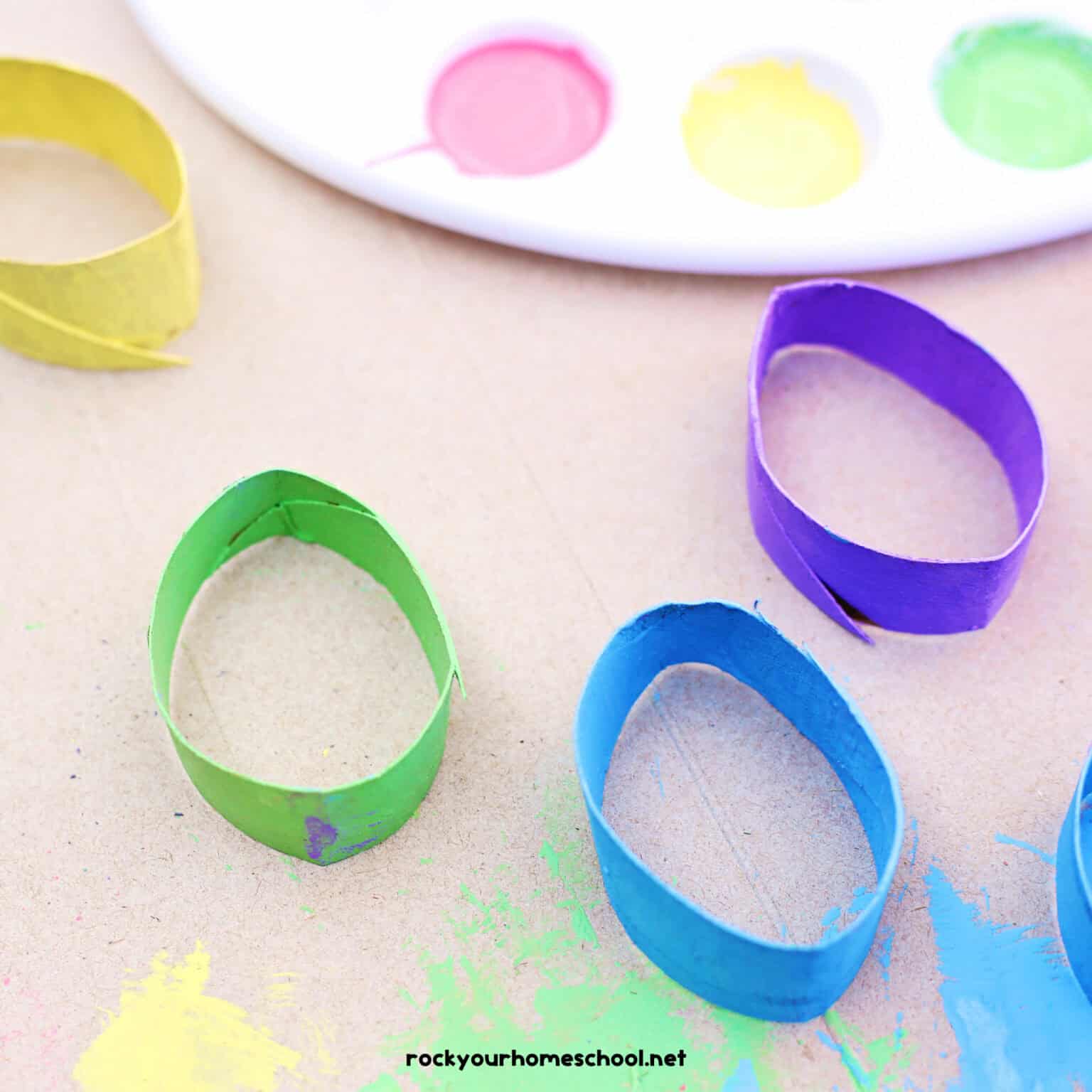 Toilet Paper Roll Easter Craft for an Easy Egg Garland- Rock Your ...