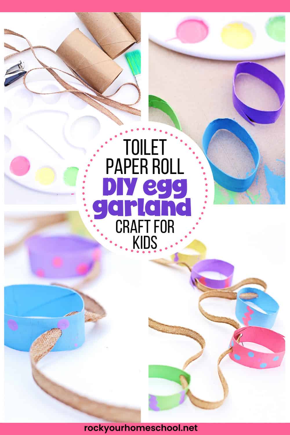 Toilet Paper Roll Easter Craft for an Easy Egg Garland- Rock Your ...