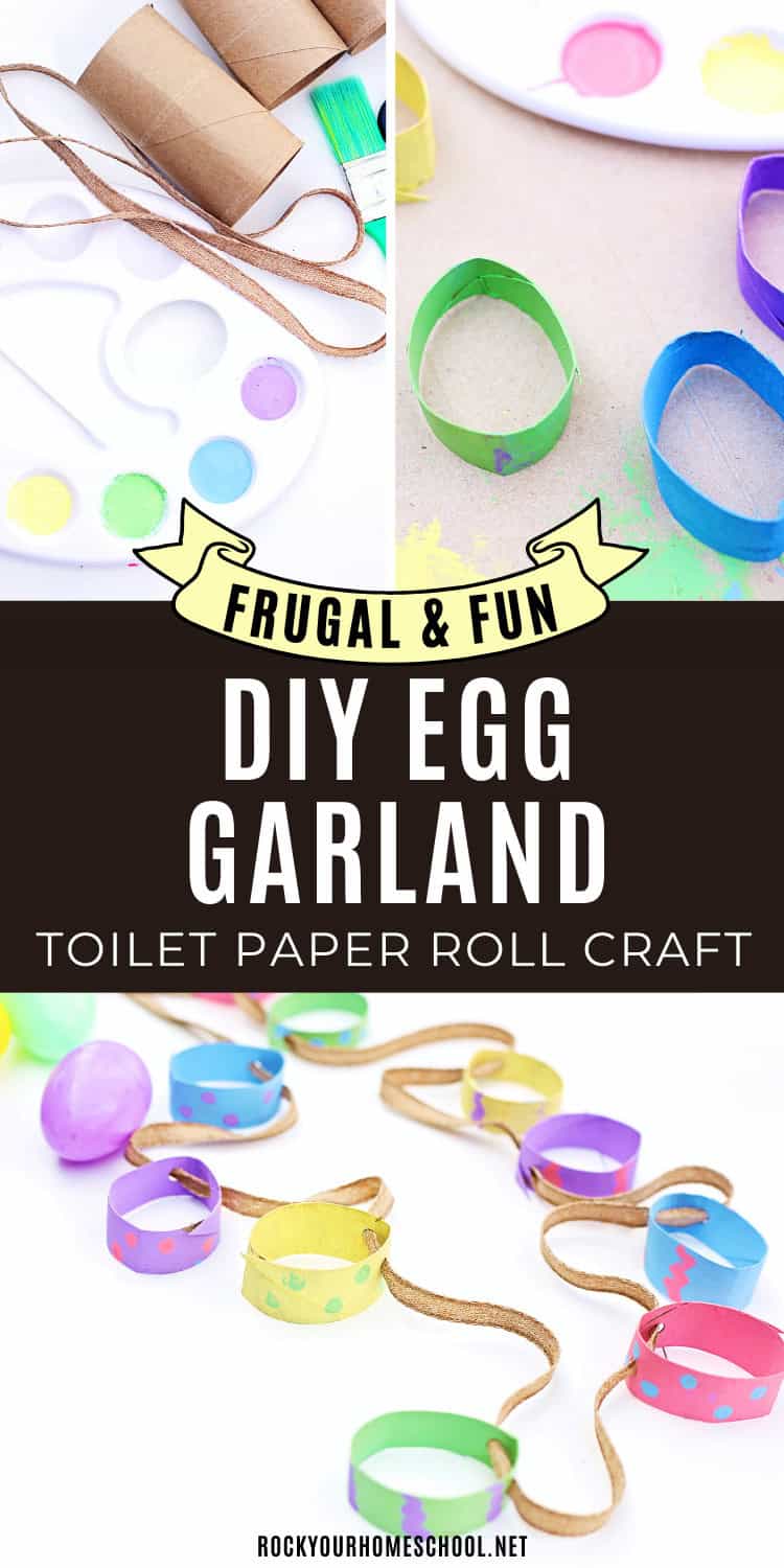 Toilet Paper Roll Easter Craft for an Easy Egg Garland- Rock Your ...