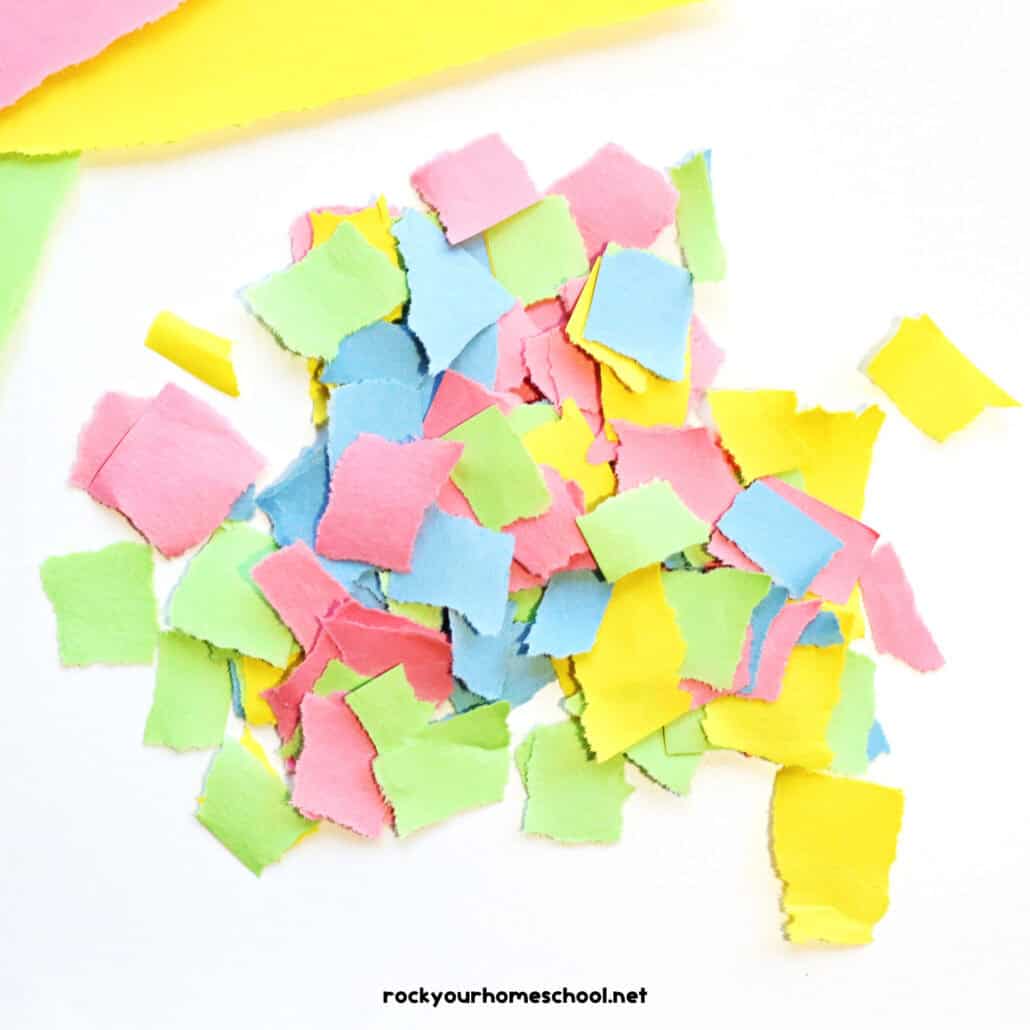 Torn Paper Easter Egg Craft And How To Enjoy (Free Templates) - Rock ...