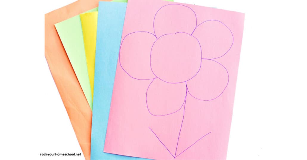 Torn Paper Flowers: How To Make & Enjoy With Kids - Rock Your Homeschool