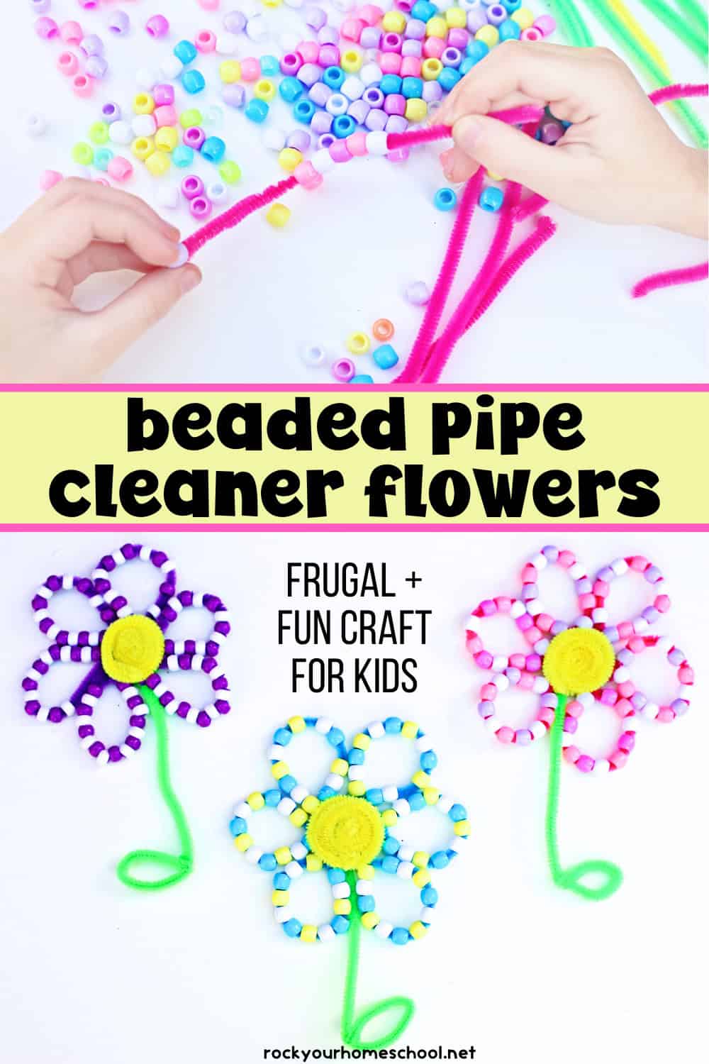 Beaded Pipe Cleaner Flowers: How to Make & Ideas for Enjoying - Rock ...