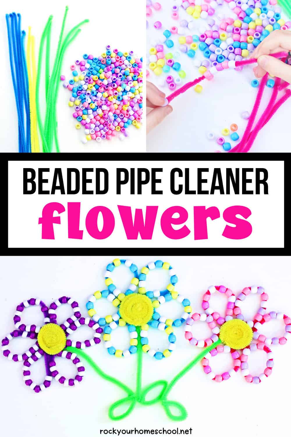 Beaded Pipe Cleaner Flowers: How to Make & Ideas for Enjoying - Rock ...