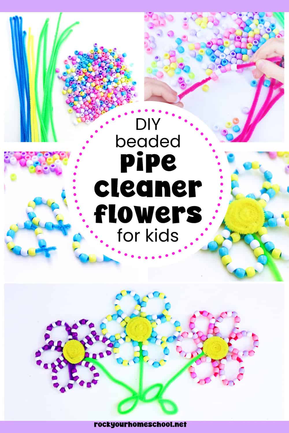 Beaded Pipe Cleaner Flowers: How to Make & Ideas for Enjoying - Rock ...