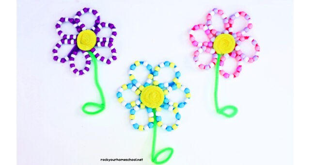 Beaded Pipe Cleaner Flowers: How to Make & Ideas for Enjoying - Rock ...