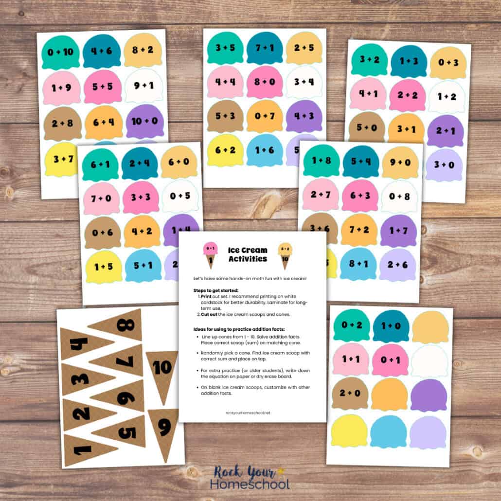 Ice Cream Addition Activities: How to Use for Math Fun (Free)- Rock ...