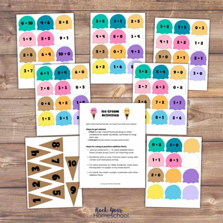 Ice Cream Addition Activities: How to Use for Math Fun (Free)- Rock ...