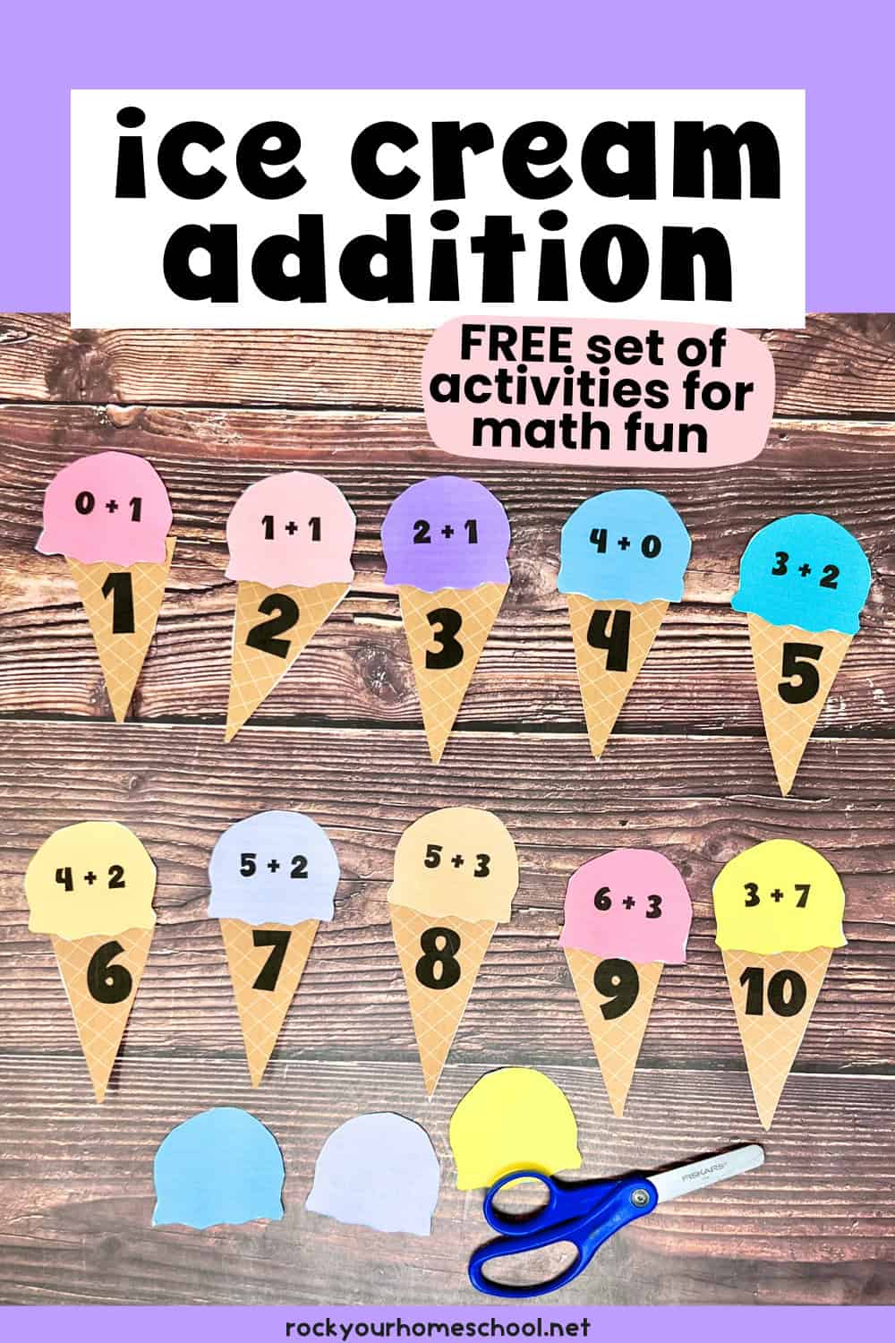 Ice Cream Addition Activities: How to Use for Math Fun (Free)- Rock ...