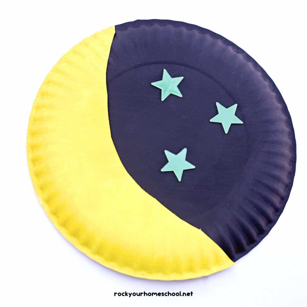 Paper Plate Moon Craft: How to Make for Stellar Fun- Rock Your Homeschool