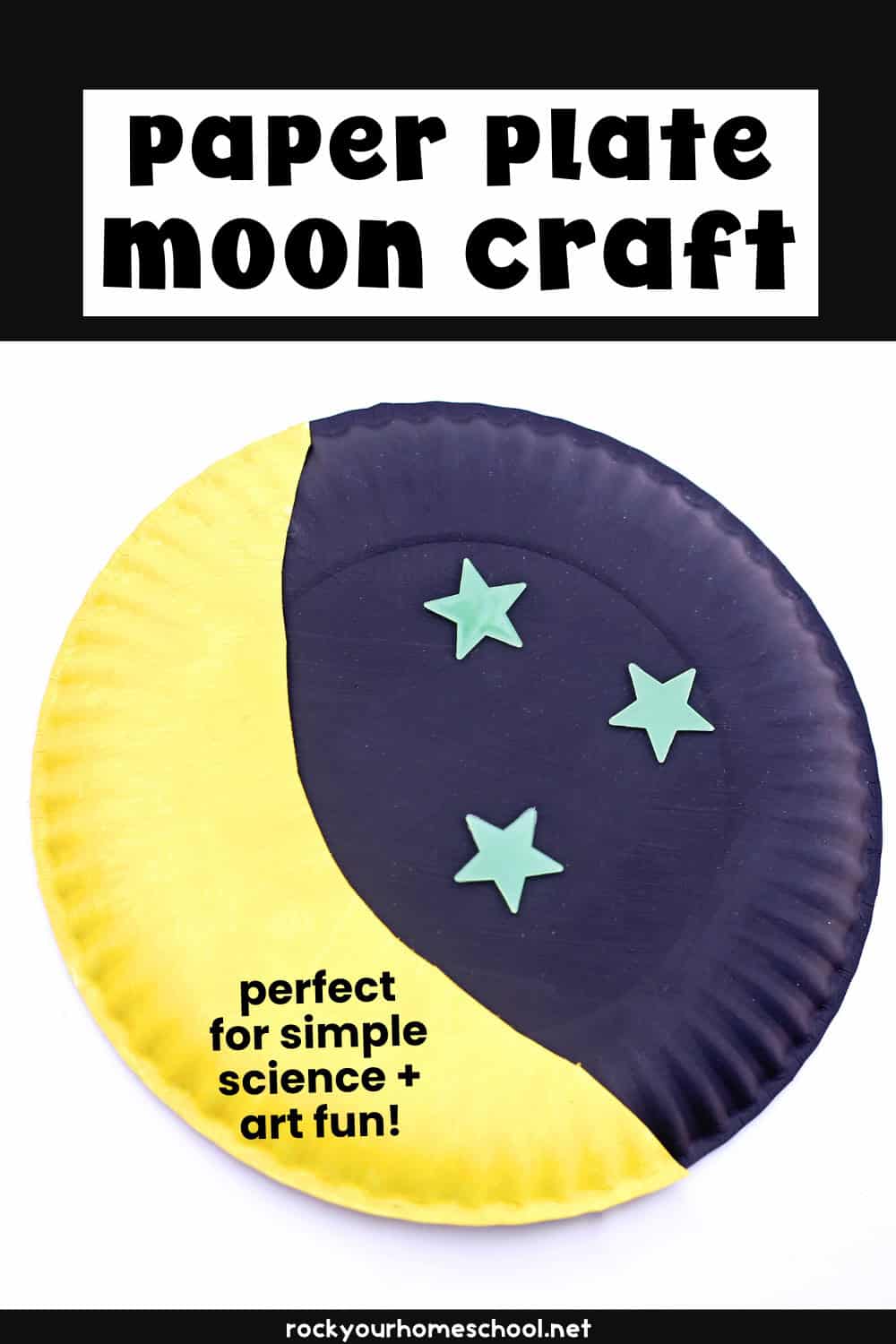 Paper Plate Moon Craft: How to Make for Stellar Fun- Rock Your Homeschool