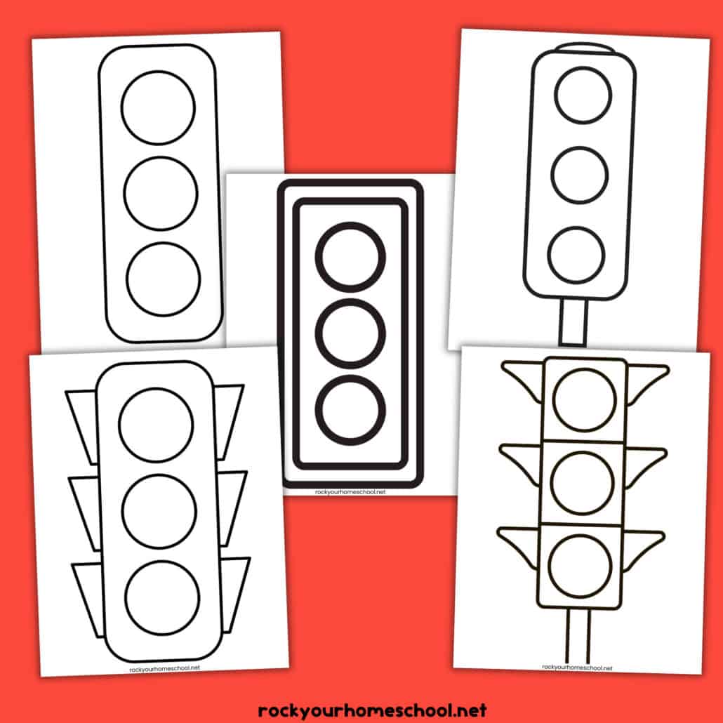 Traffic Light Craft For Kids: How To Make With Torn Paper- Rock Your ...
