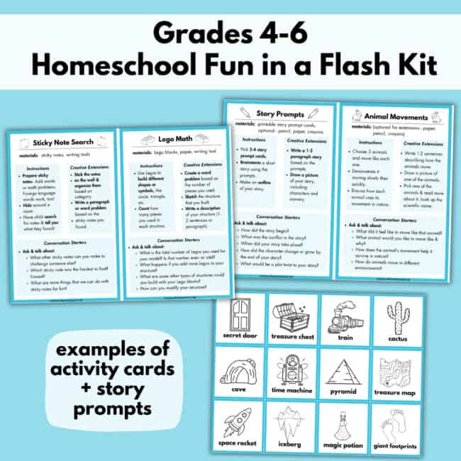 Grades 4-6 Homeschool Fun in a Flash Kit - Rock Your Homeschool