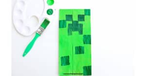 Minecraft Creeper Craft: How to Make with a Paper Bag- Rock Your Homeschool