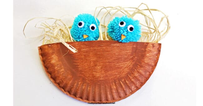 Bird Nest Craft: How to Make with a Paper Plate- Rock Your Homeschool