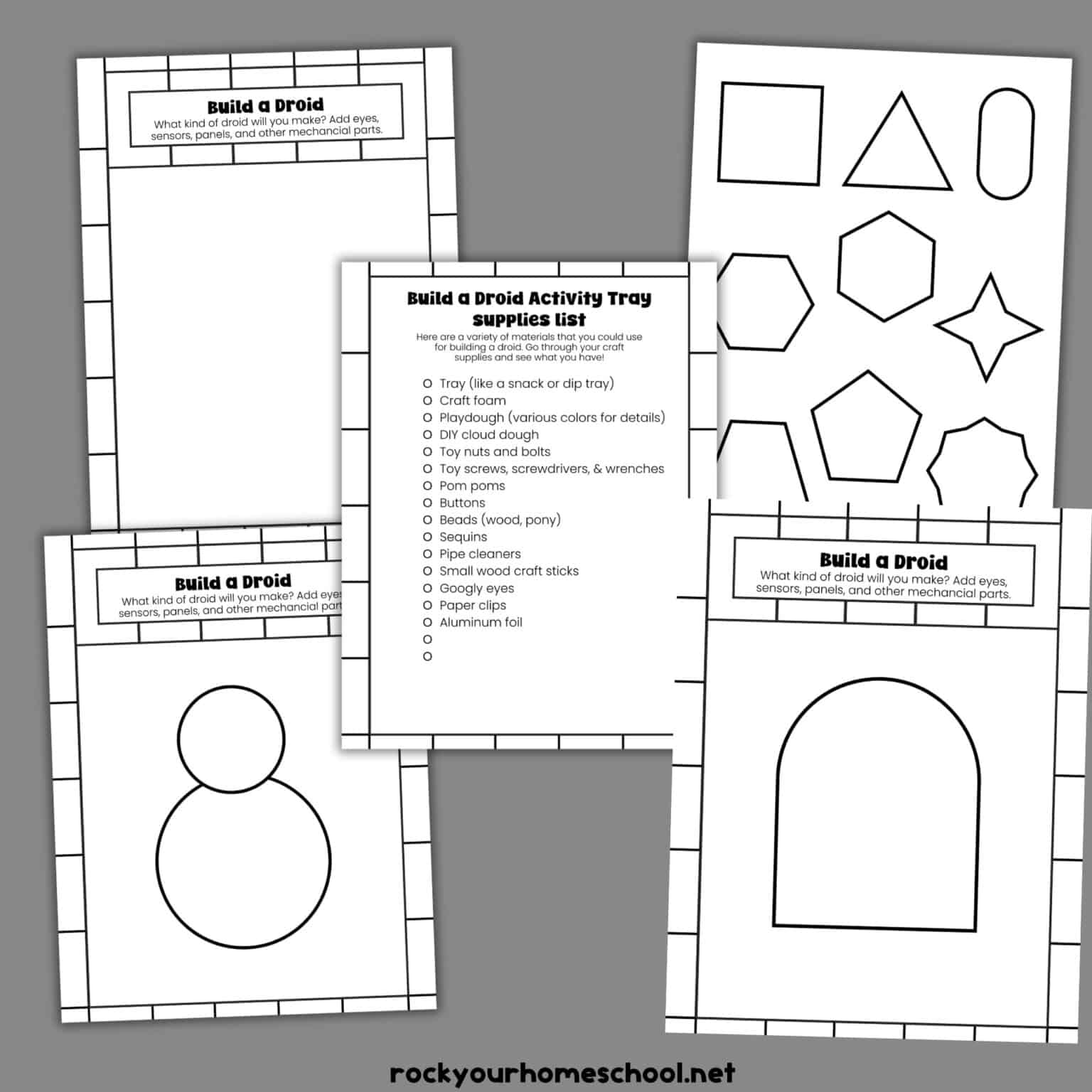 Build a Droid Activity: How to Make & Ideas to Enjoy - Rock Your Homeschool