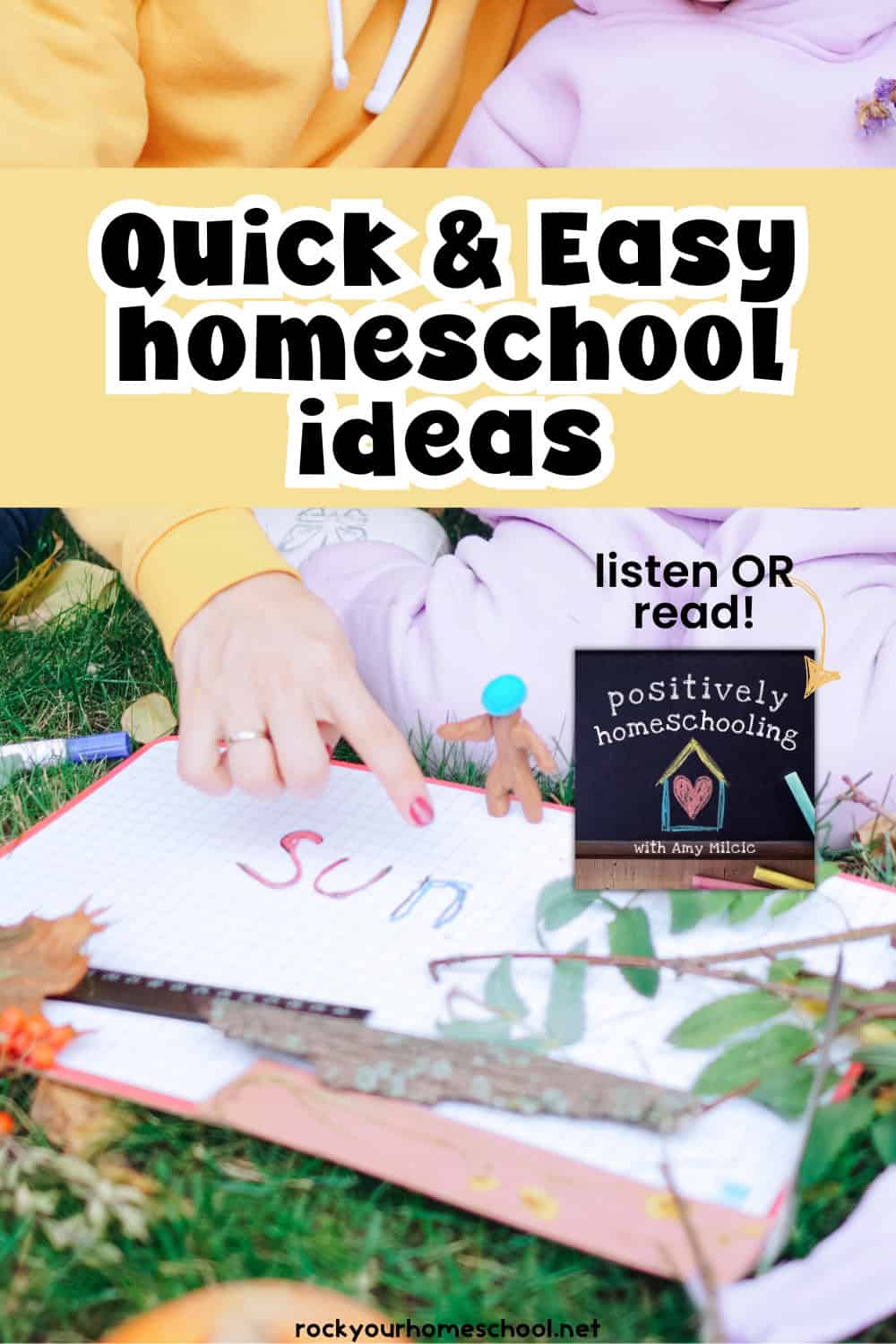 Why Quick Homeschool Activities Are Secret to Relaxed Learning- Rock ...