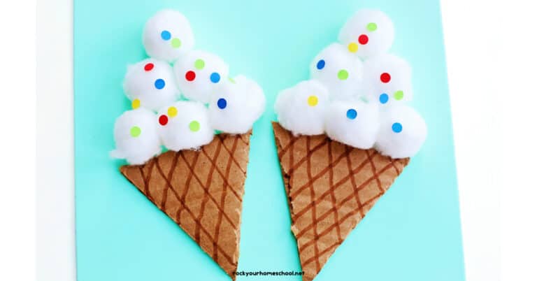 Ice Cream Cone Craft: How To Make for Sweet Fun- Rock Your Homeschool