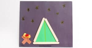 Popsicle Stick Tent Craft: How to Make for Camping Fun & More - Rock ...