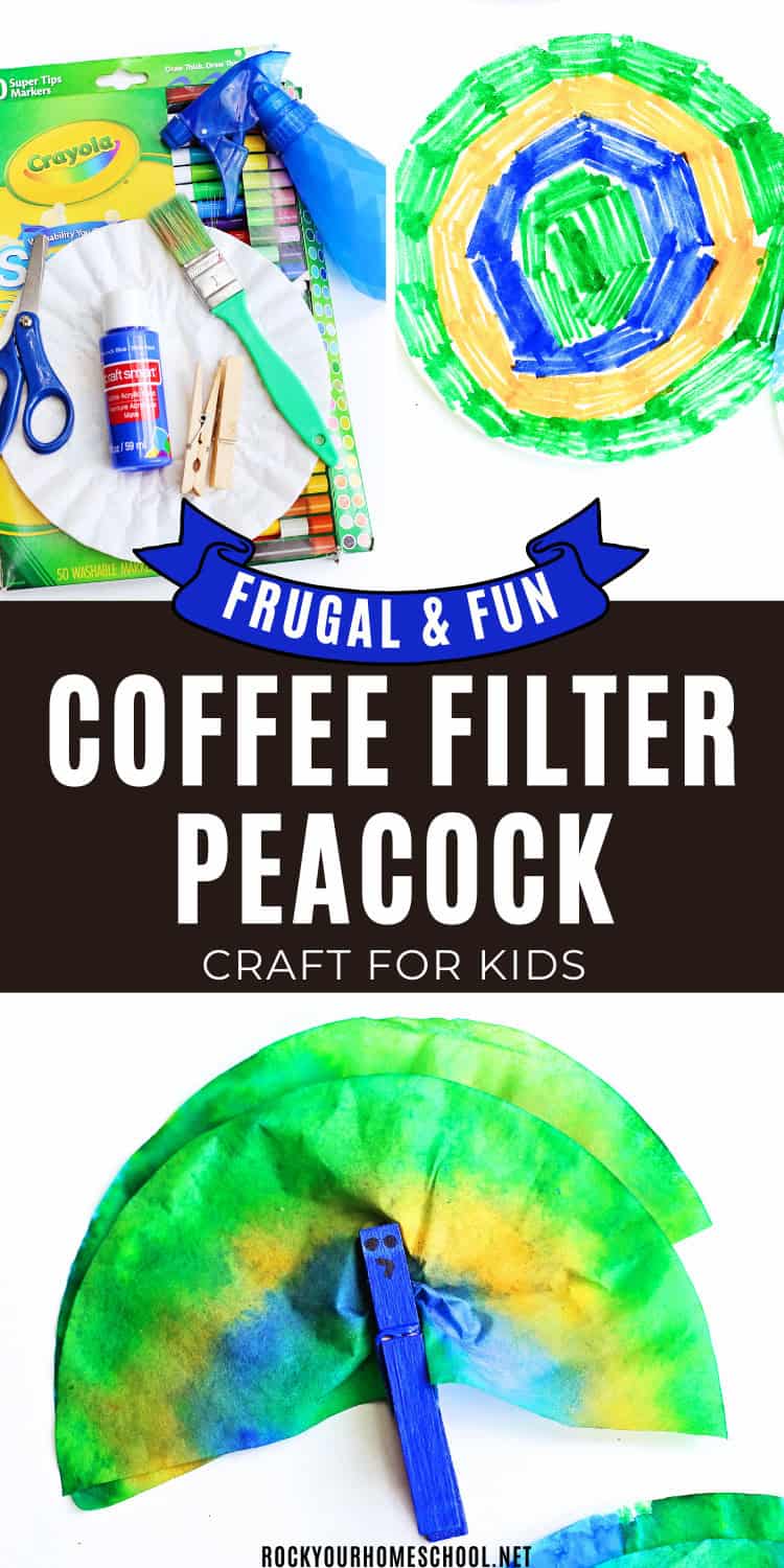 Coffee Filter Peacock: How to Make This Cute & Colorful Craft - Rock ...