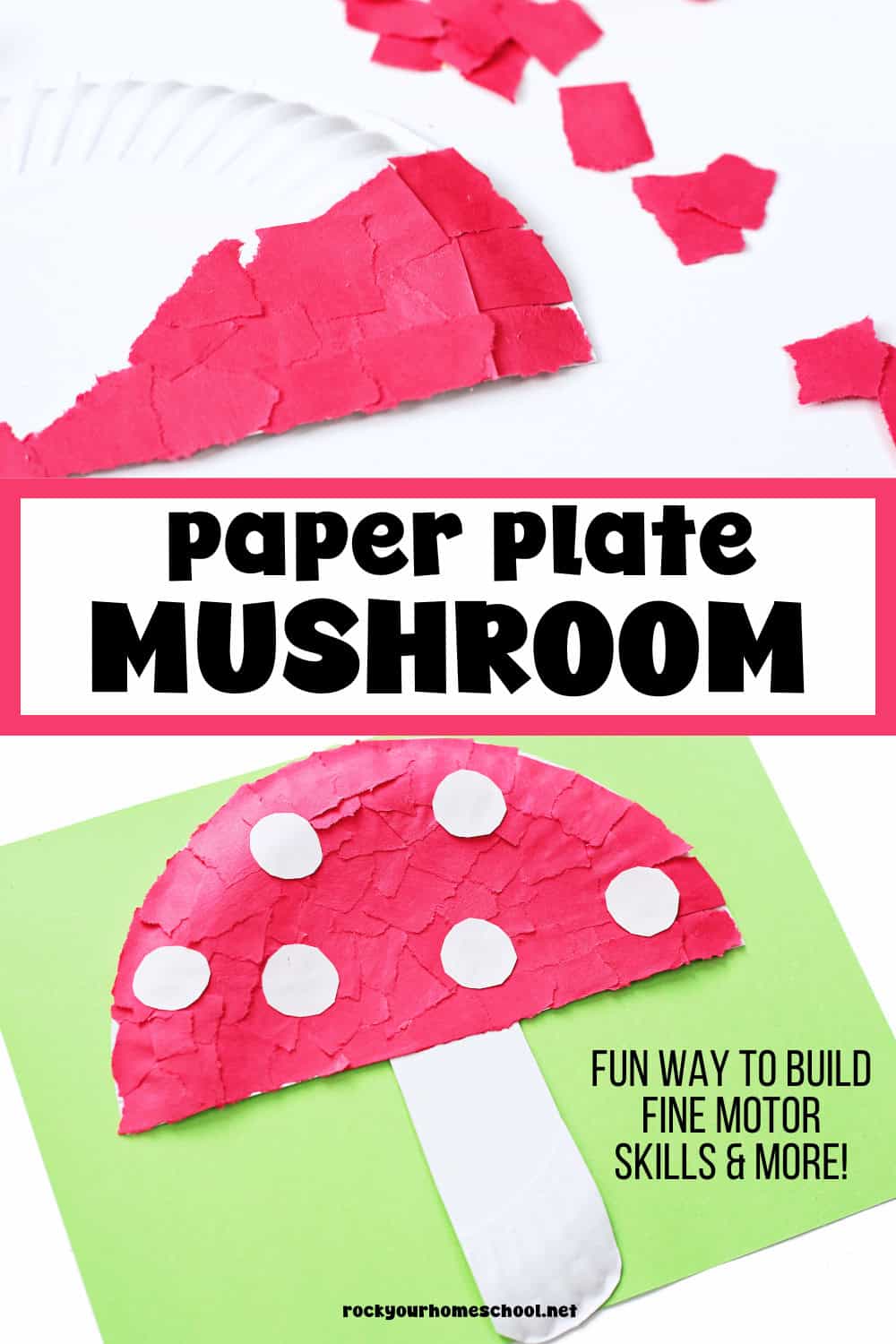 Mushroom Craft: How to Easily Make with Paper Plate- Rock Your Homeschool