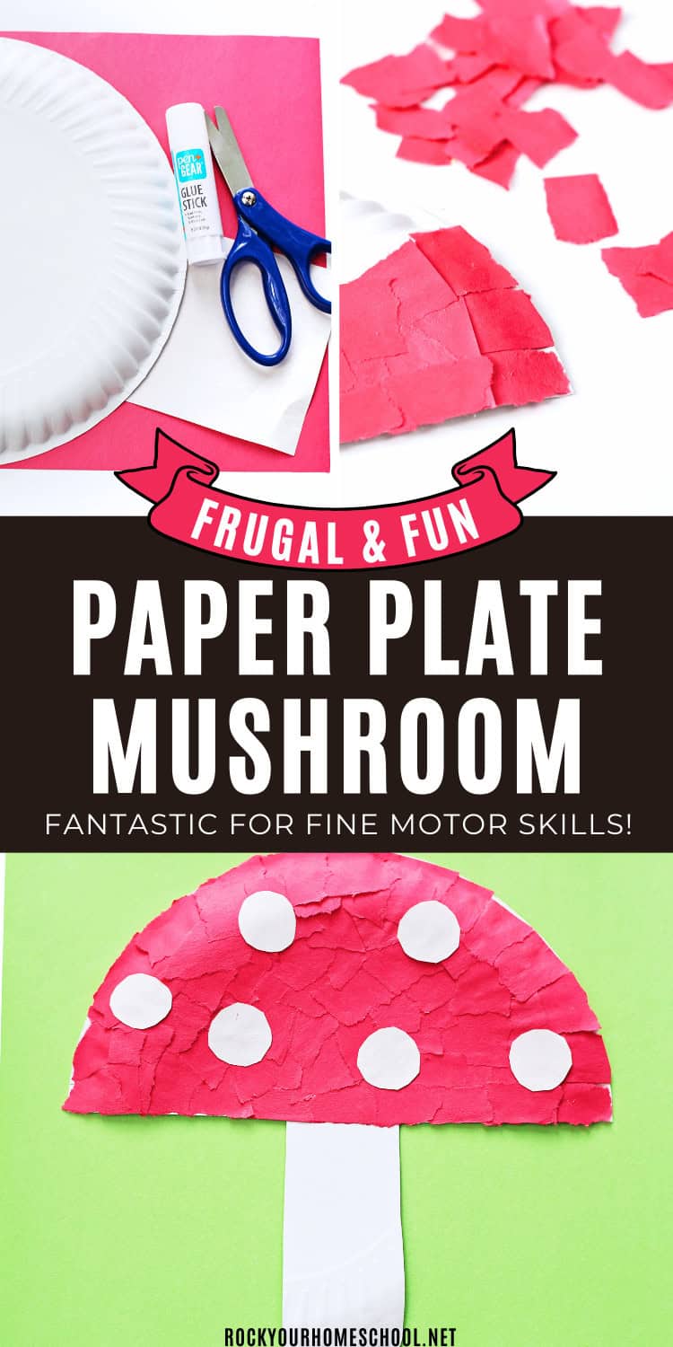 Mushroom Craft: How to Easily Make with Paper Plate- Rock Your Homeschool