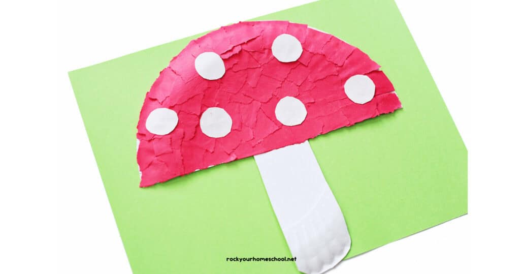 Mushroom Craft: How to Easily Make with Paper Plate- Rock Your Homeschool