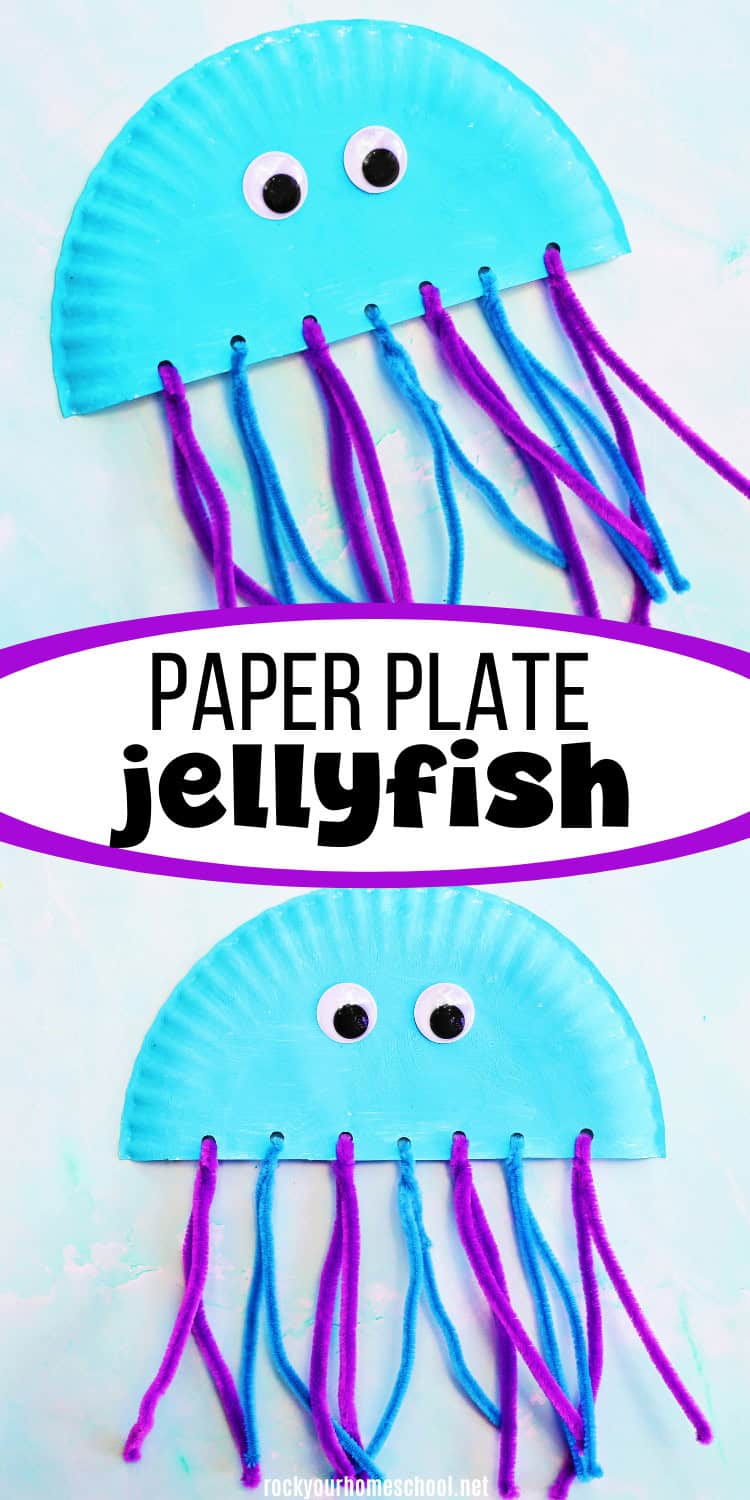 Paper Plate Jellyfish: How To Make With Pipe Cleaners- Rock Your Homeschool