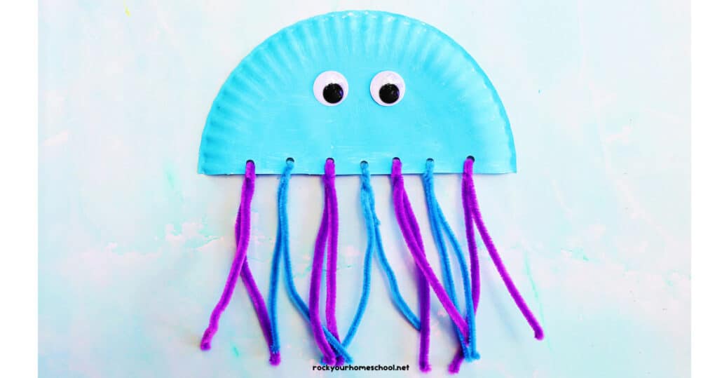 Paper Plate Jellyfish: How To Make With Pipe Cleaners- Rock Your Homeschool