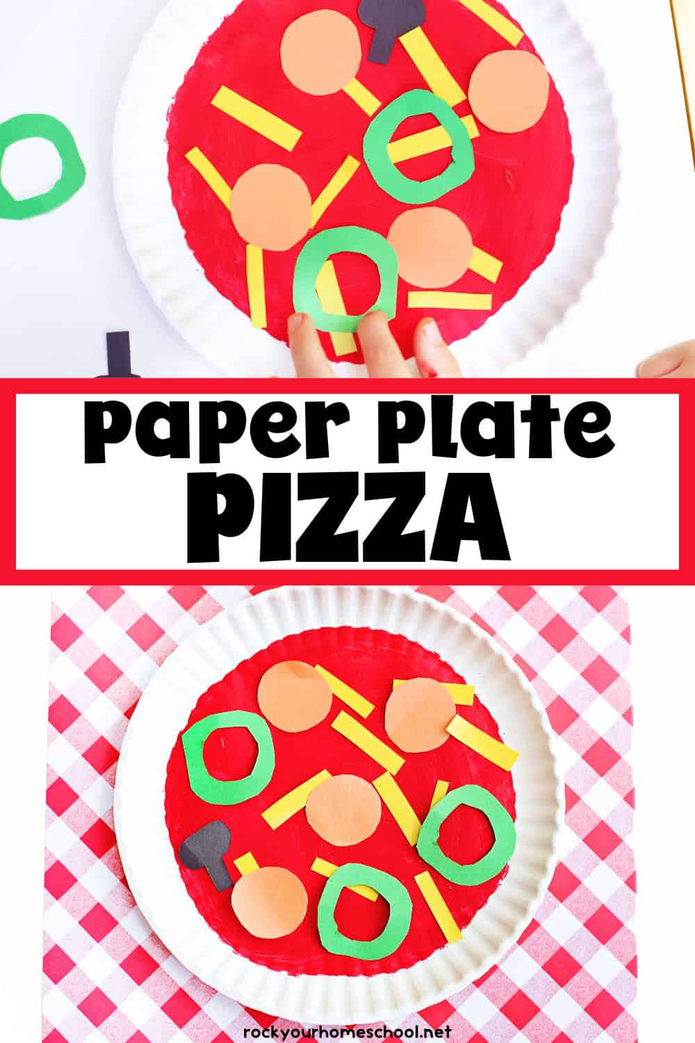 Paper Plate Pizza Craft: How to Make with Kids (Free Template)- Rock ...