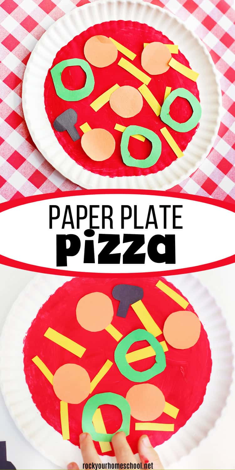 Paper Plate Pizza Craft: How to Make with Kids (Free Template)- Rock ...