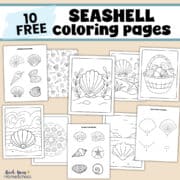 Seashell Coloring Pages with Creative Tips and Ideas (10 Free)- Rock ...