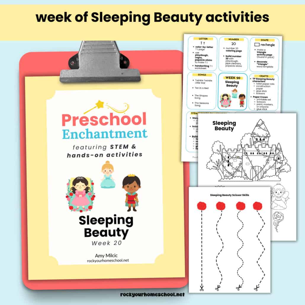 Preschool Enchantment Week 20: Sleeping Beauty - Rock Your Homeschool