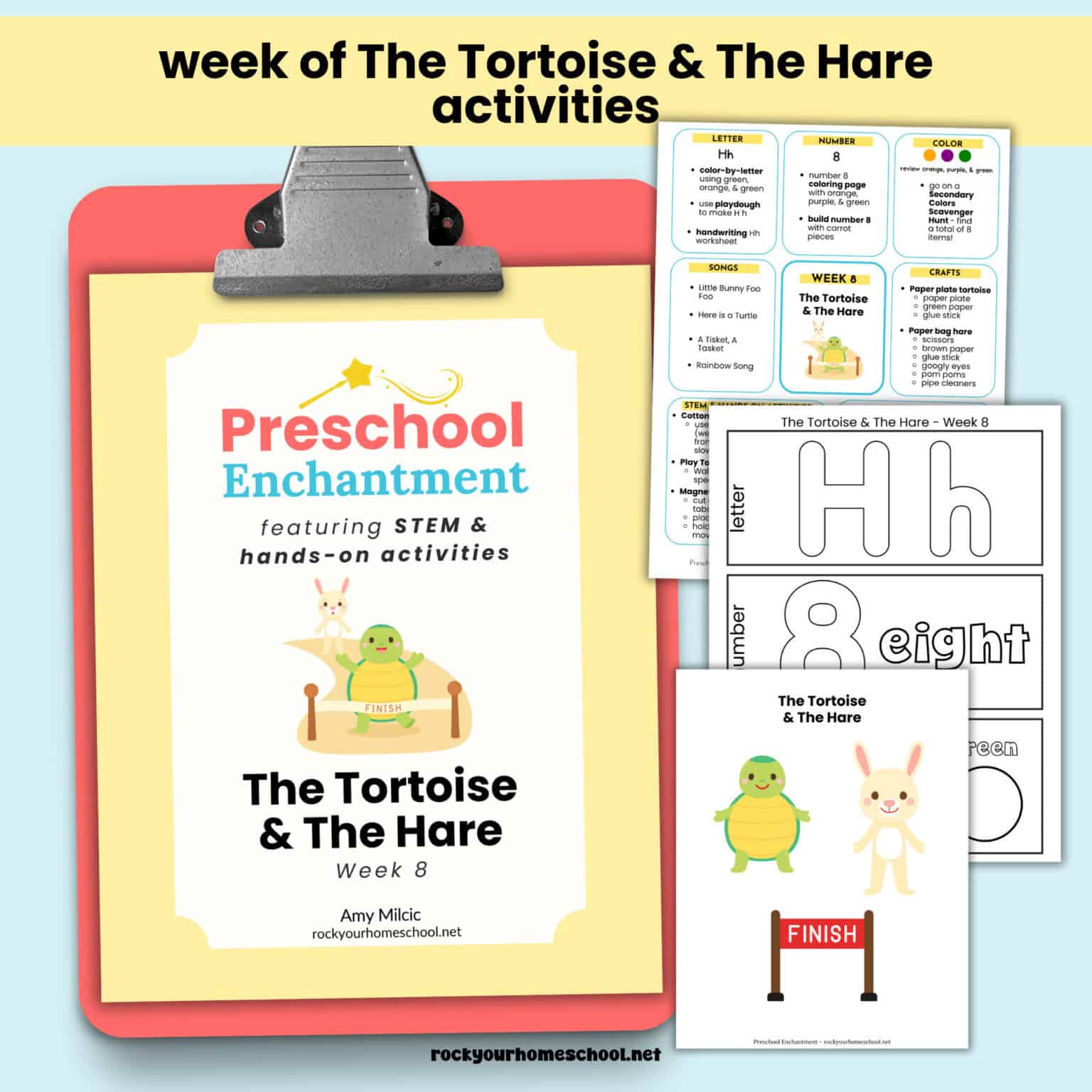 Preschool Enchantment Week 8: The Tortoise & The Hare - Rock Your ...