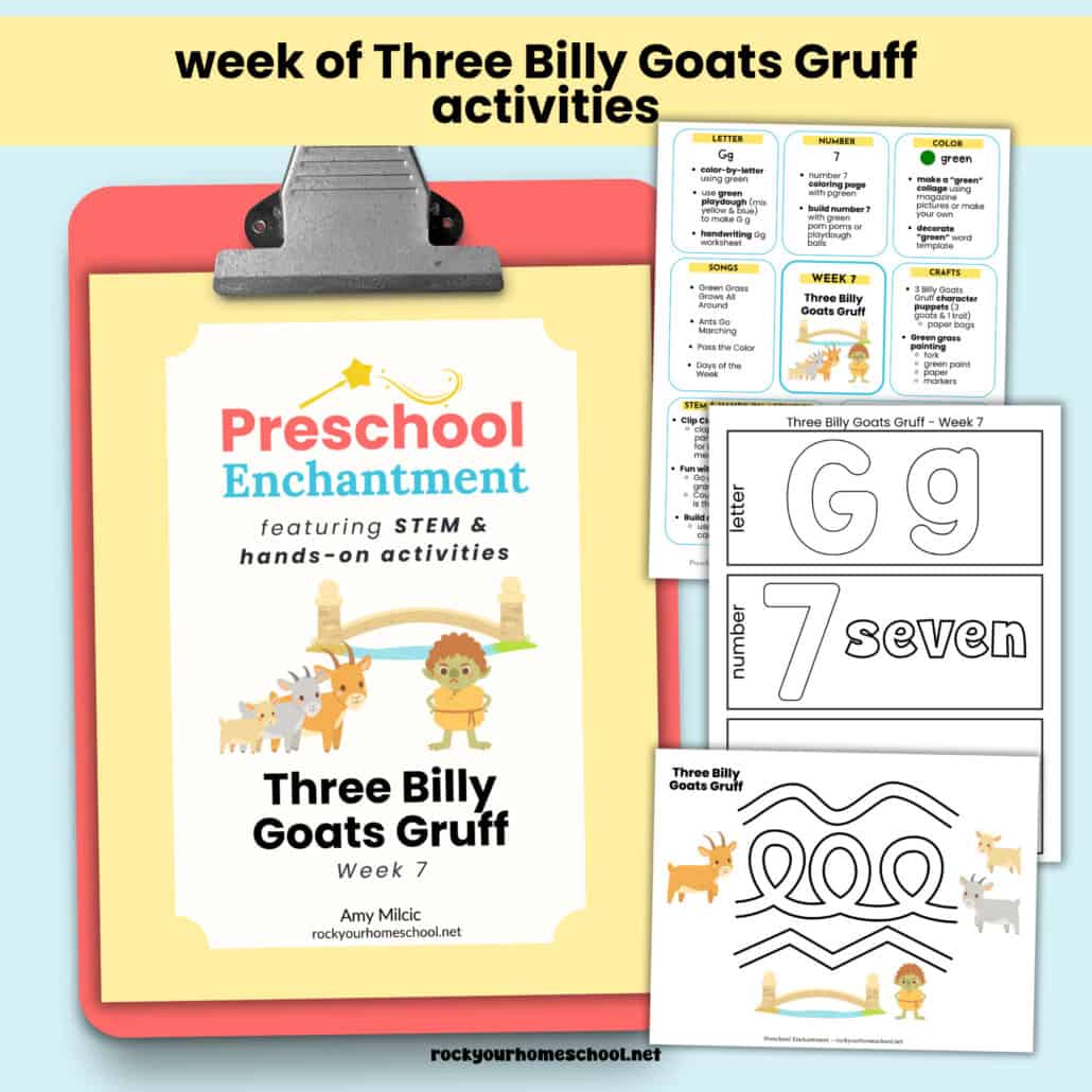 Preschool Enchantment Week 7: Three Billy Goats Gruff - Rock Your ...