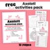 Axolotl Printables: How to Enjoy These Fun Activities (Free)- Rock Your ...