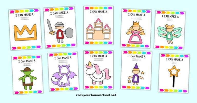 Fairy Tale Playdough Mats: How To Use For Fun (10 Free) - Rock Your ...
