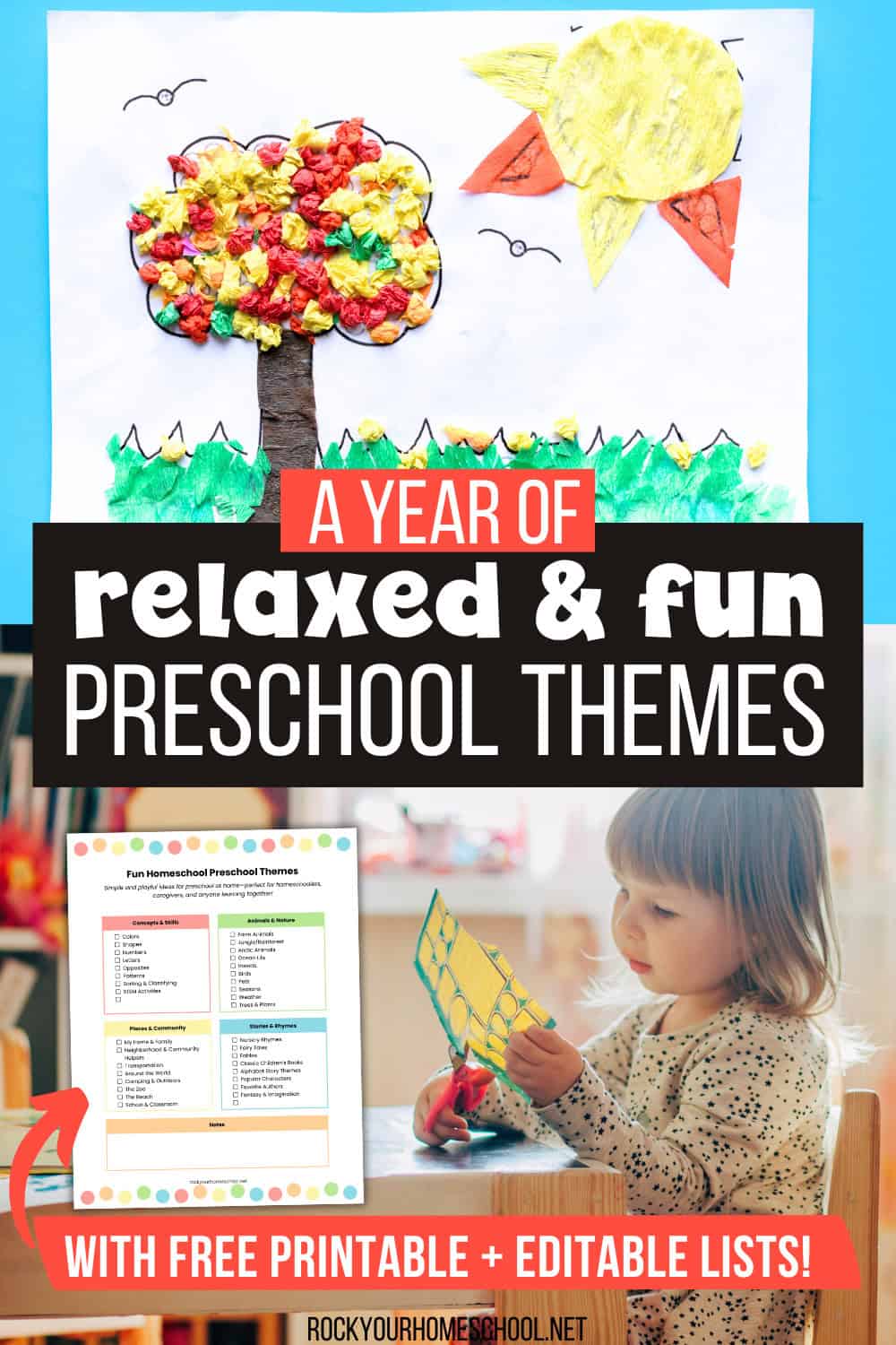 Fun Preschool Themes: How To Use For Easy Activities at Home - Rock Your Homeschool