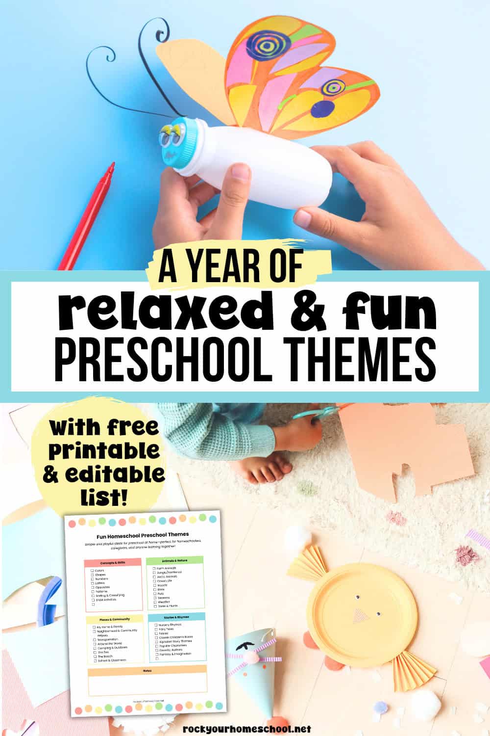Fun Preschool Themes: How To Use For Easy Activities at Home - Rock ...
