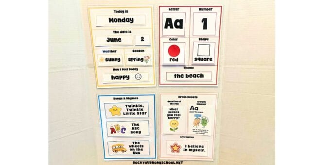 Homeschool Preschool Circle Time with A DIY Power Board - Rock Your ...