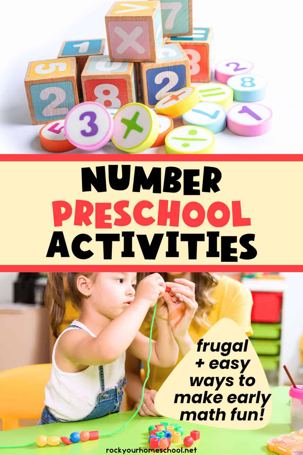 Number Preschool Activities: How To Use For Basic Math Fun- Rock Your ...
