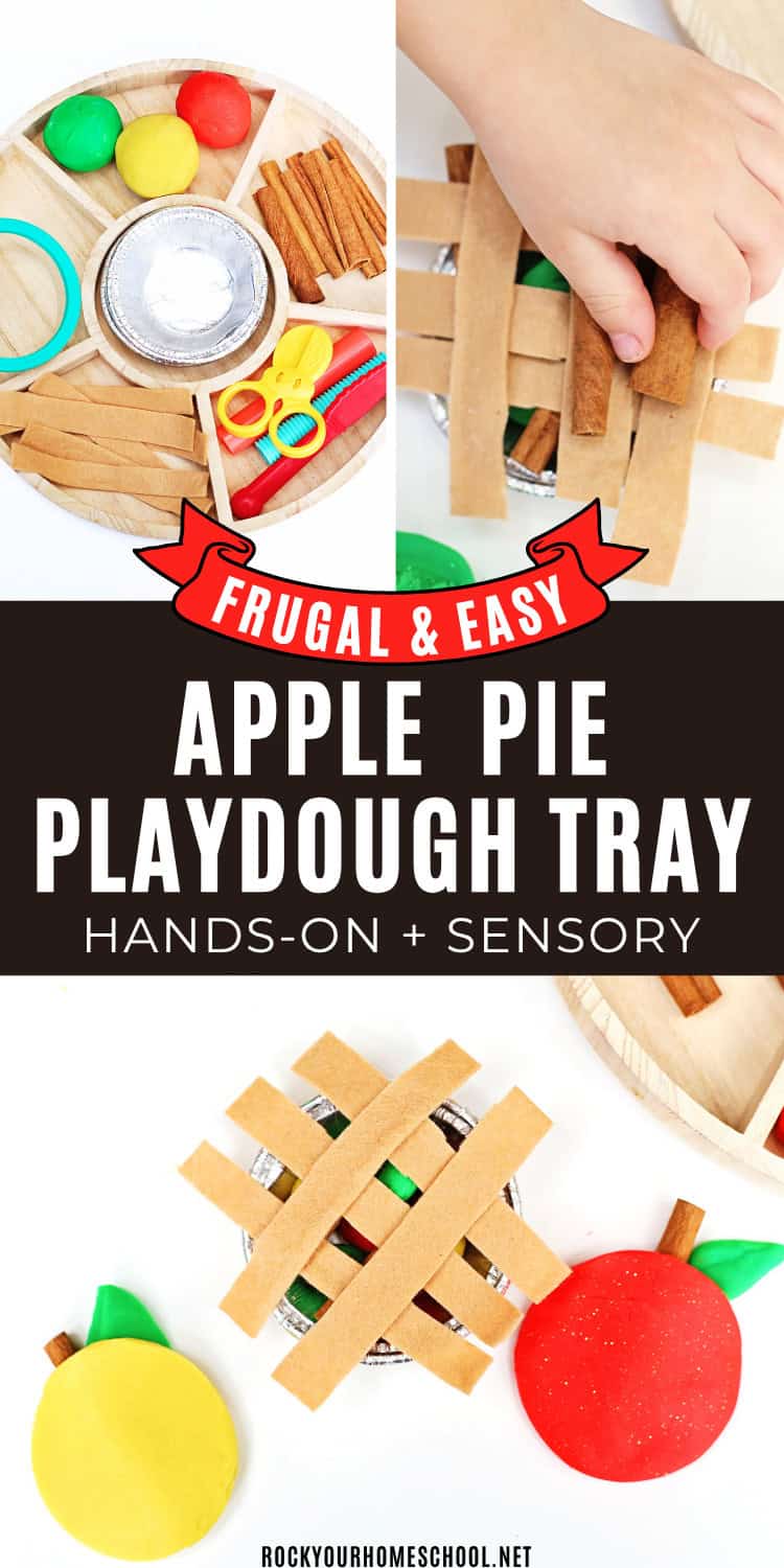 Apple Pie Playdough Tray: How to Make for Easy Sensory Fun - Rock Your ...
