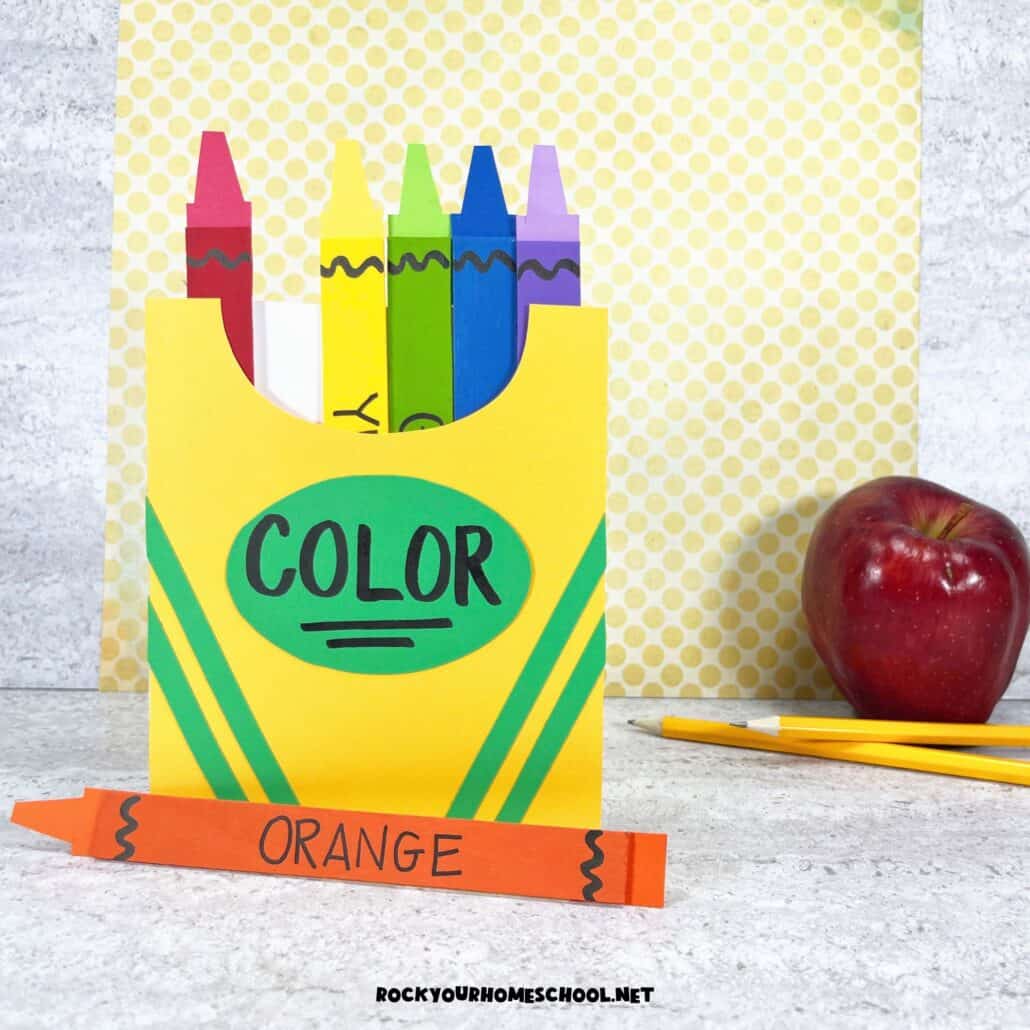 Crayon Box Craft: How to Make This Cute Project (Free Template)- Rock ...