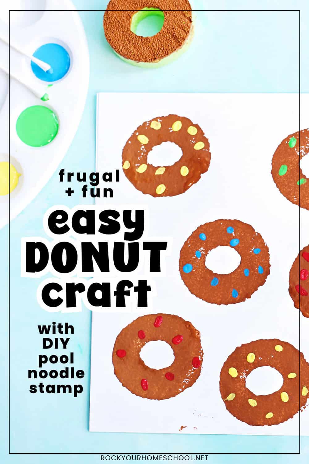 Easy Donut Craft For Kids: How To Make With A Pool Noodle- Rock Your ...
